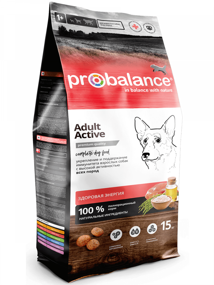 ProBalance (ПроБаланс) Immuno Adult Active корм для взрослых и активных ...